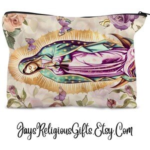 Our Lady of Guadalupe Rosary Pouch - Custom Zippered Case for Her ...