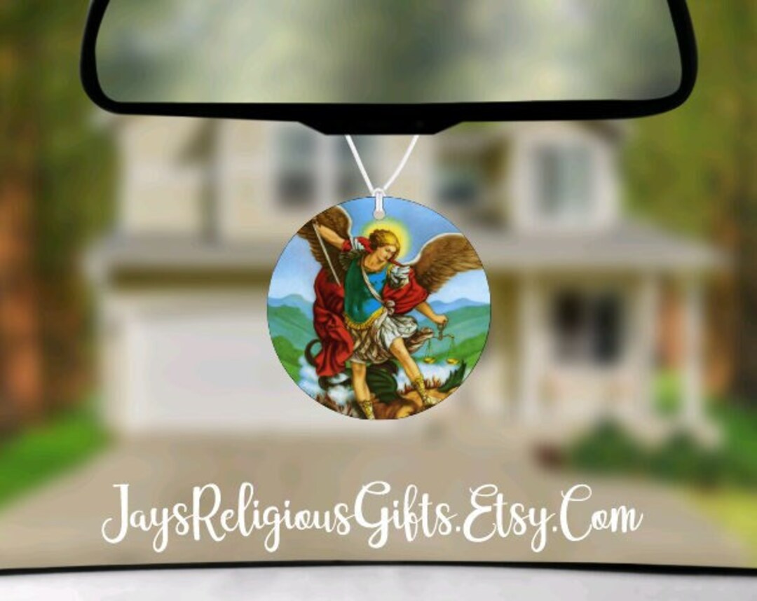 Saint Michael the Archangel Acrylic Auto Ornament Religious Ornament ...