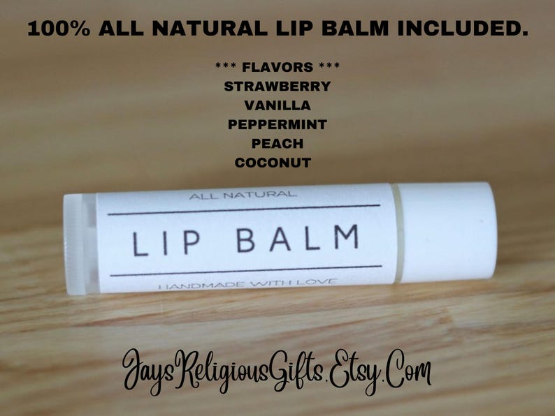 Sacred Heart of Jesus Lip Balm Holder Keychain With 100% All Natural ...