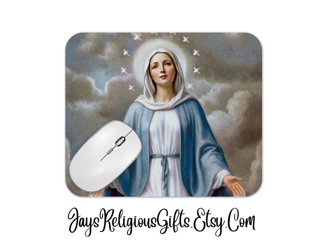 Our Lady of Grace - Miraculous Large Mousepad - Catholic Patron Saint ...