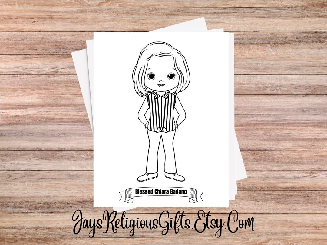 Blessed Saint Chiara Badano Coloring Page for Children - Religious PNG ...