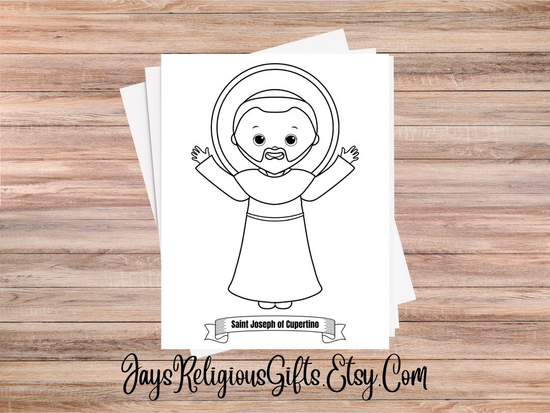 Saint Joseph of Cupertino Coloring Page for Children - Religious ...
