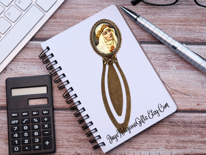 Saint Catherine of Siena Bronze Photo Bookmark - Catholic Patron Saint ...