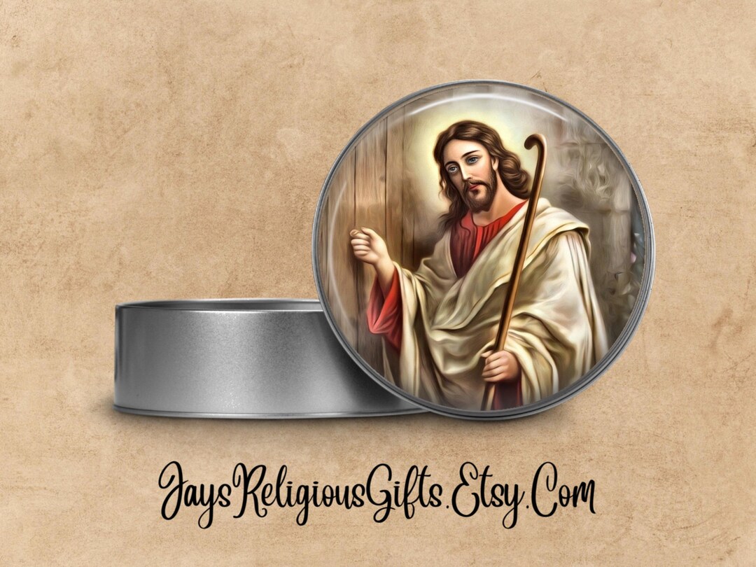2" Jesus Knocking at Your Heart Rosary Box - Catholic Patron Saint Pill ...