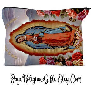 Our Lady of Guadalupe Rosary Pouch - Custom Zippered Case for Her ...