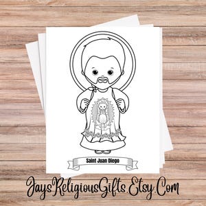 Saint Juan Diego (guadalupe) Coloring Page for Children - Religious ...
