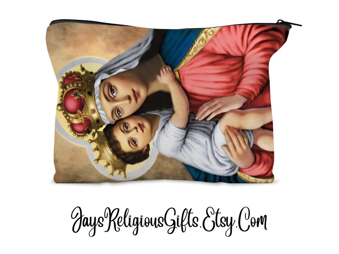Our Lady of Good Remedy Rosary Pouch - Custom Zippered Case for Her ...