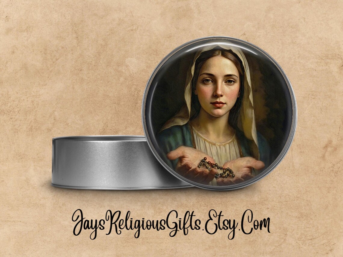 2" Our Lady Queen of the Most Holy Rosary Rosary Box - Catholic Pill ...