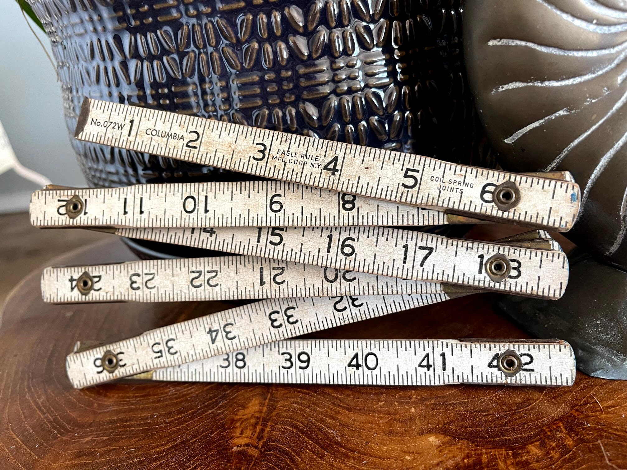 Vintage Carpenters Folding Ruler- Eagle Rule Mfg. Corp NY - Etsy