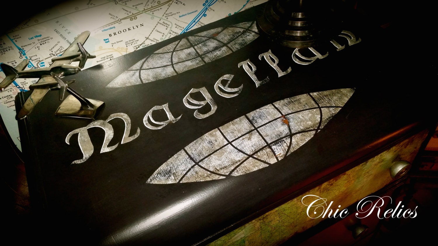 SOLD Custom Piece Masculine Magellan Inspired Chest of Drawers, Dresser ...