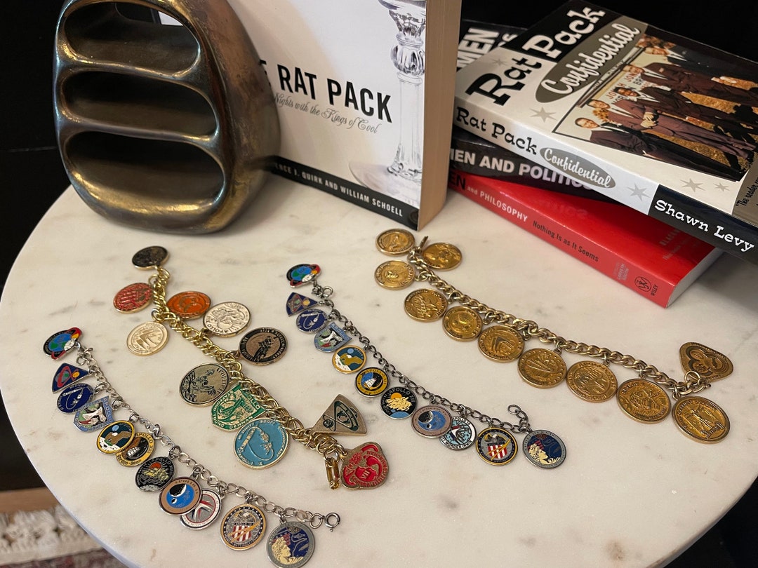 Enamel Vintage Charm Bracelet, NASA, Apollo Missions, Collectors Item ...