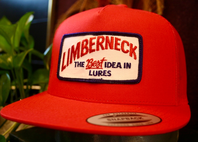 Vintage Limberneck Patch Trucker Hat One of a Kind Yupoong Classic 6006 ...