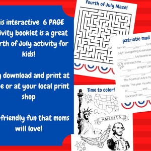 Printable Fourth of July Games, 4th of July Kids Games, Independence ...
