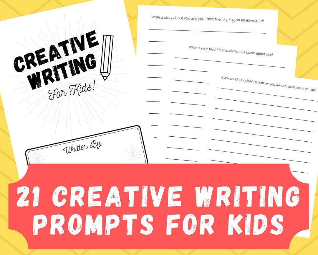 Creative Writing Prompts for Kids, Homeschool Tool, Starter Prompts ...