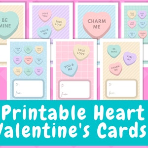 Printable Valentine's Cards, Kids Valentine's, Classroom Valentine ...