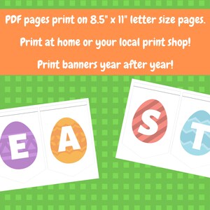 Happy Easter Banner Digital Printable, Digital Printable Banner, Happy ...