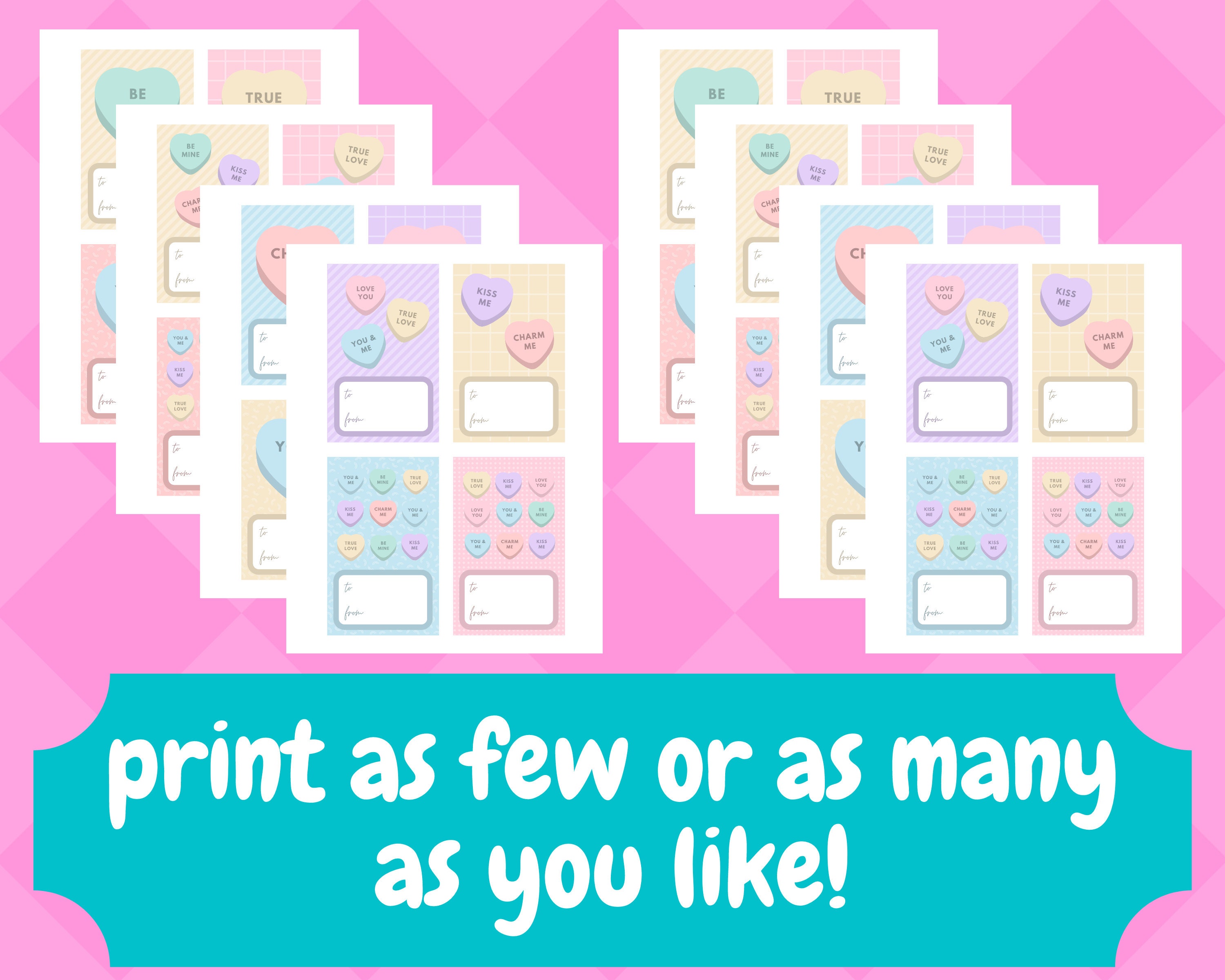 Printable Valentine's Cards, Kids Valentine's, Classroom Valentine ...