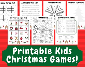 Printable New Year's Games, New Year's Eve Kids Games, New Year's ...