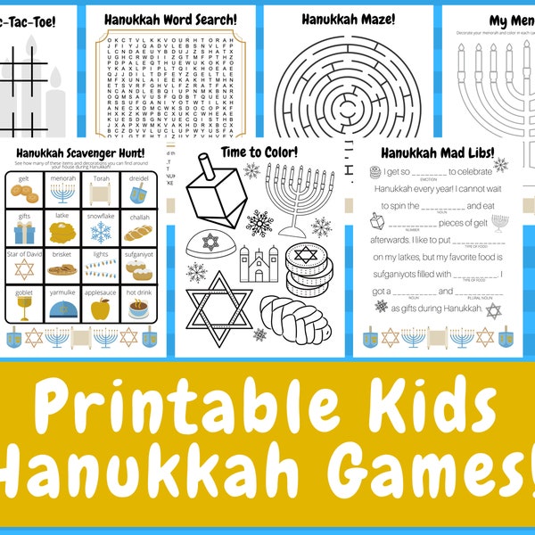 Printable Hanukkah - Etsy