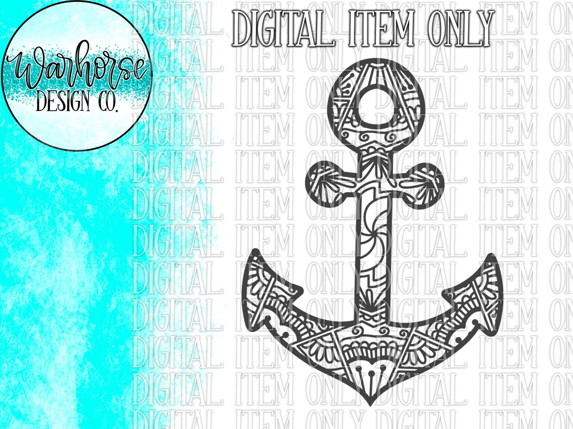 Anchor Mandala SVG File Mandala Svg SVG Files for Cricut - Etsy
