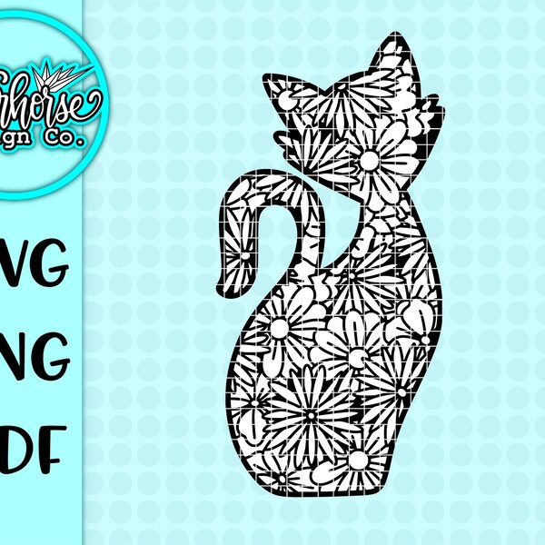 Cat Zentangle - Etsy