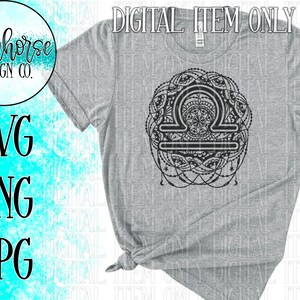 Libra Mandala SVG File, Libra Mandala, Zodiac Mandala SVG, Zodiac ...