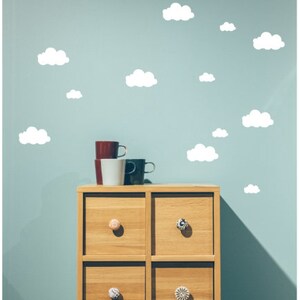Set of Removable Cloud Wall Decals Stickers Made to Order - Etsy Australia