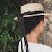 School Girls Inspired Boater Hat Straw Boater Hat for - Etsy