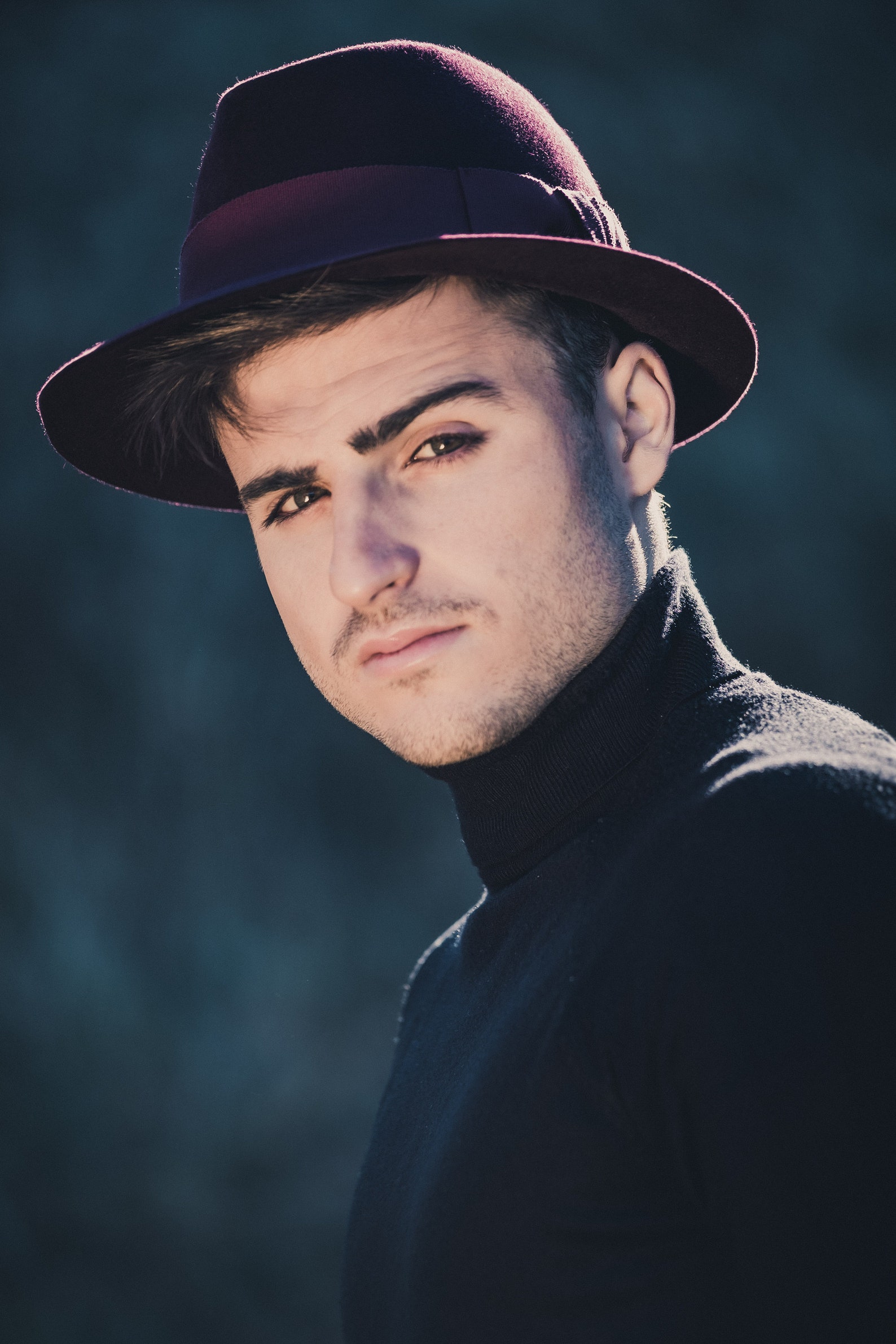 Maroon Trilby Hat, Men Hats, Maroon Fur Felt Hat, Handmade Classic Hat ...
