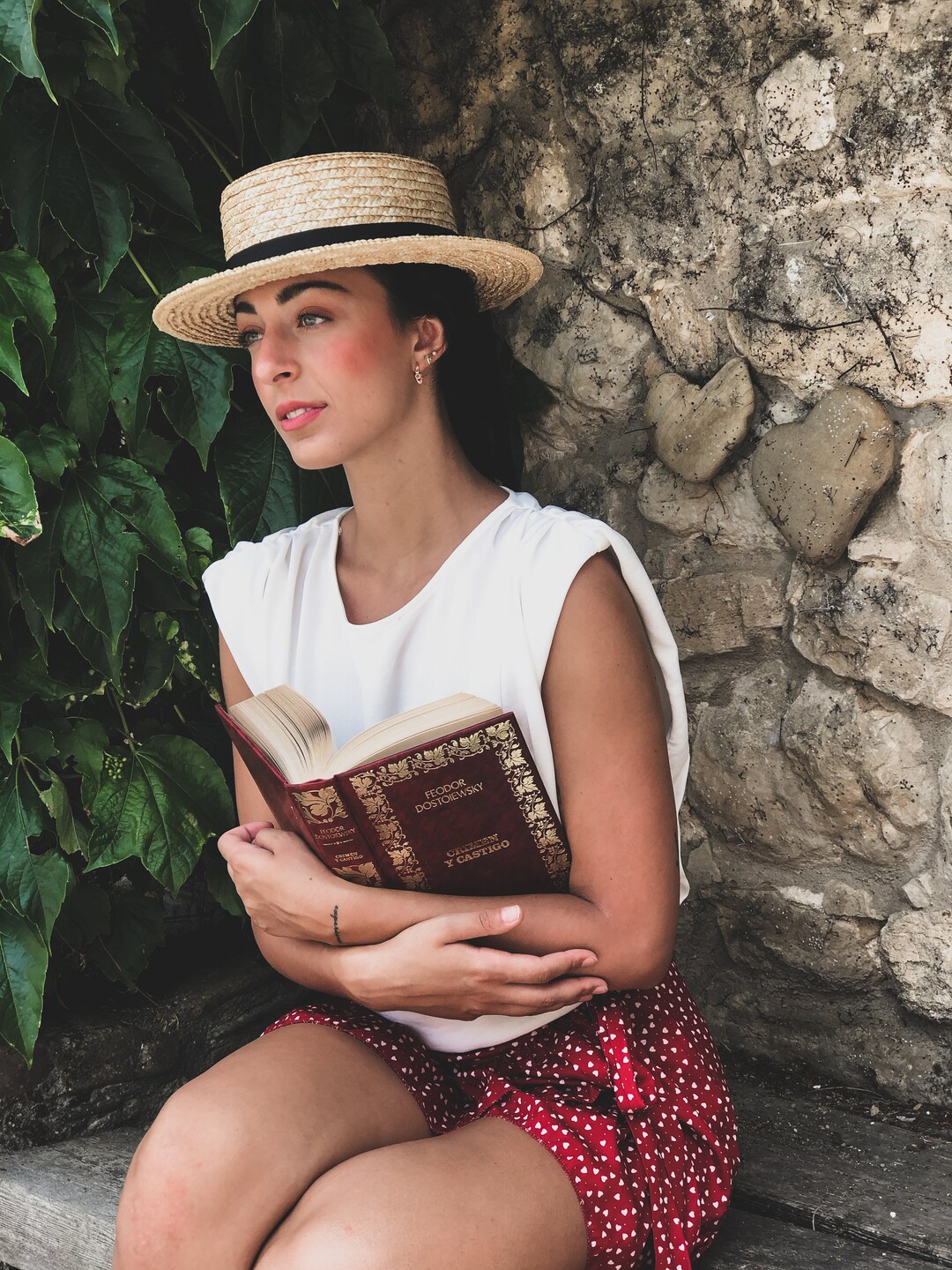 Elegant Boater Hat, Handmade Straw Canotier, Customizable Ribbon ...