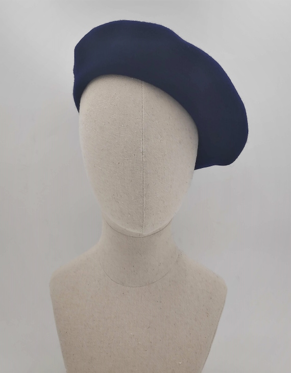 Blue Wool Beret Wool Beret French Beret Woman Wool Hat | Etsy