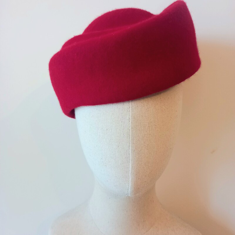 Red Felt Hat - Etsy