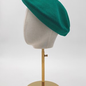 French Beret, Green Beret for Women, Wool Beret, Woman Wool Hat, Winter ...