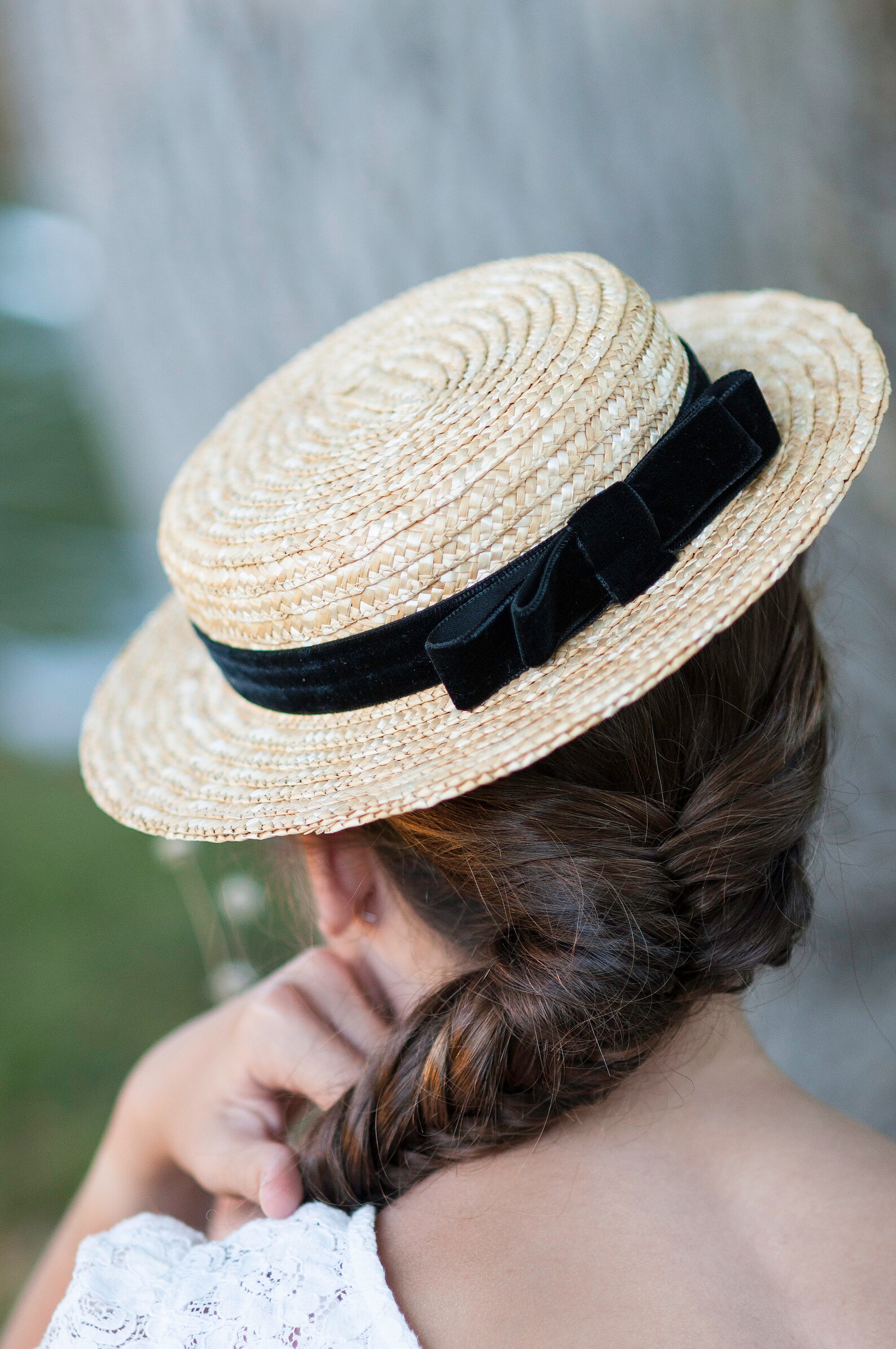 Adorable Girls' Boater Hat - Short Brim Canotier for Beach Days ...