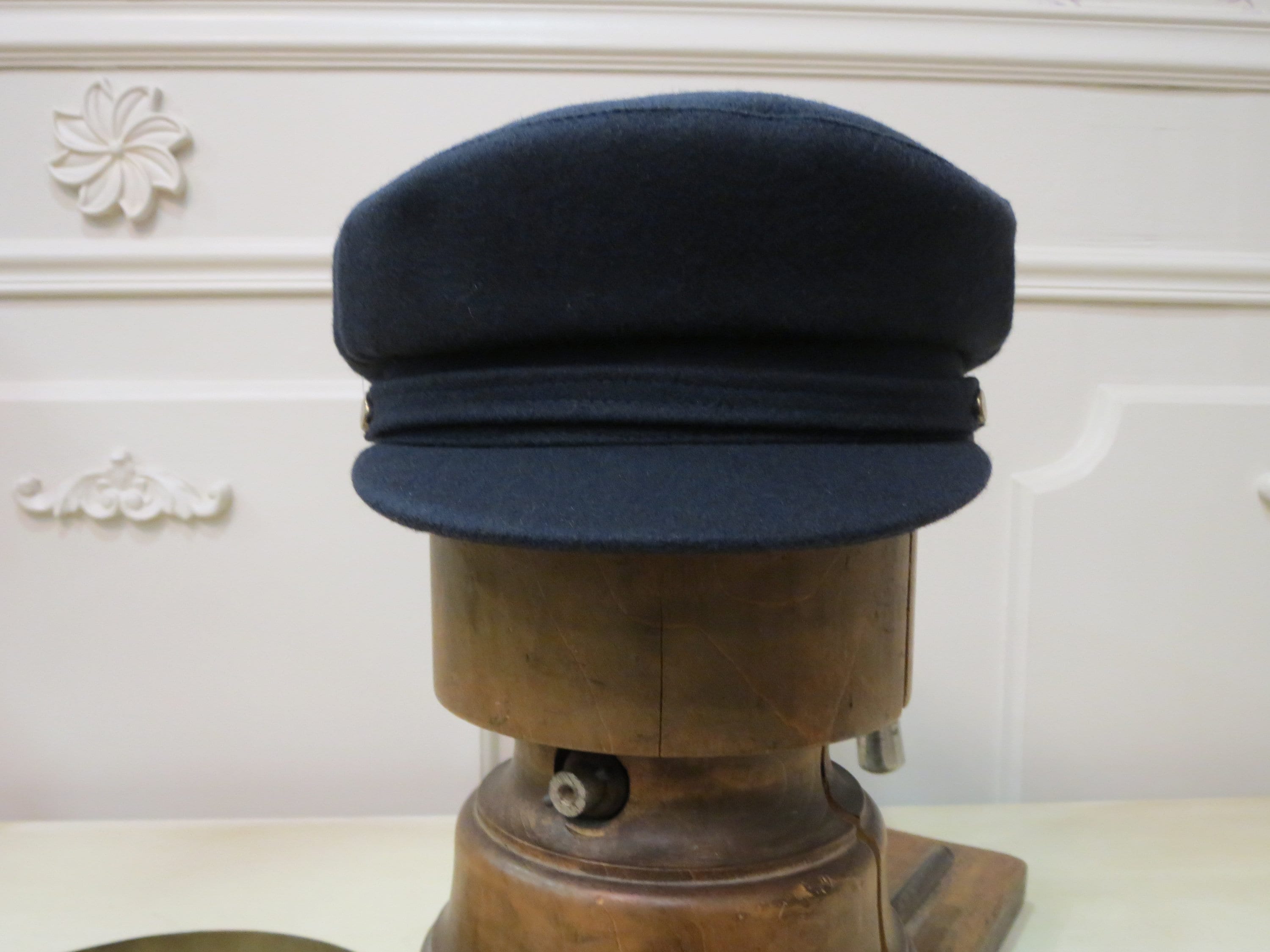 Navy Blue Sailor Cap Navy Style Hat for Women Traditional - Etsy