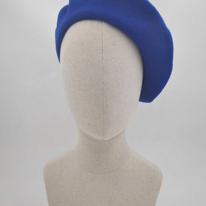 Blue French Beret, Woman Wool Hat, Winter Hat for Women, Merino Warm ...