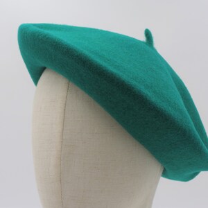 French Beret, Green Beret for Women, Wool Beret, Woman Wool Hat, Winter ...