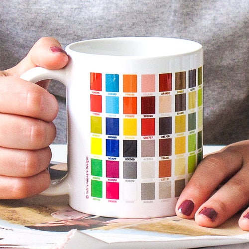 Colorful Mug Hex Codes RGB Graphic Design Gradient Color - Etsy