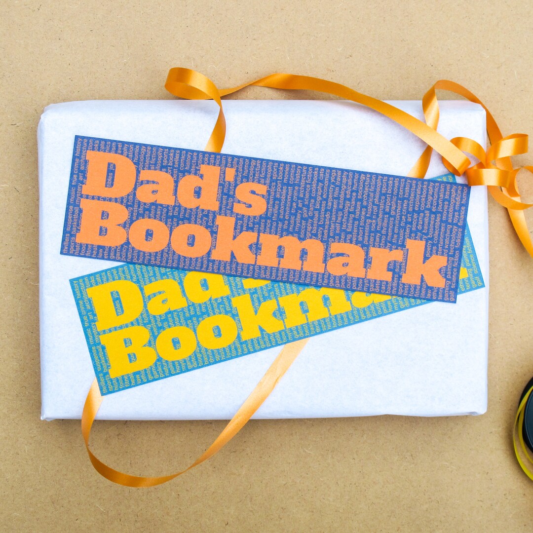 Father's Day Gift, Printable Bookmark, Gift for Book Lover, Gift From ...