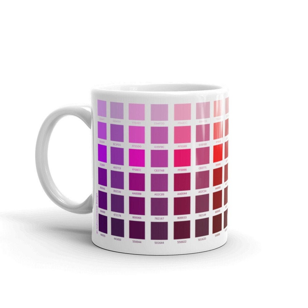 Gradient Mug, Warm Colors, Hex Codes, RGB, Graphic Design, Color ...