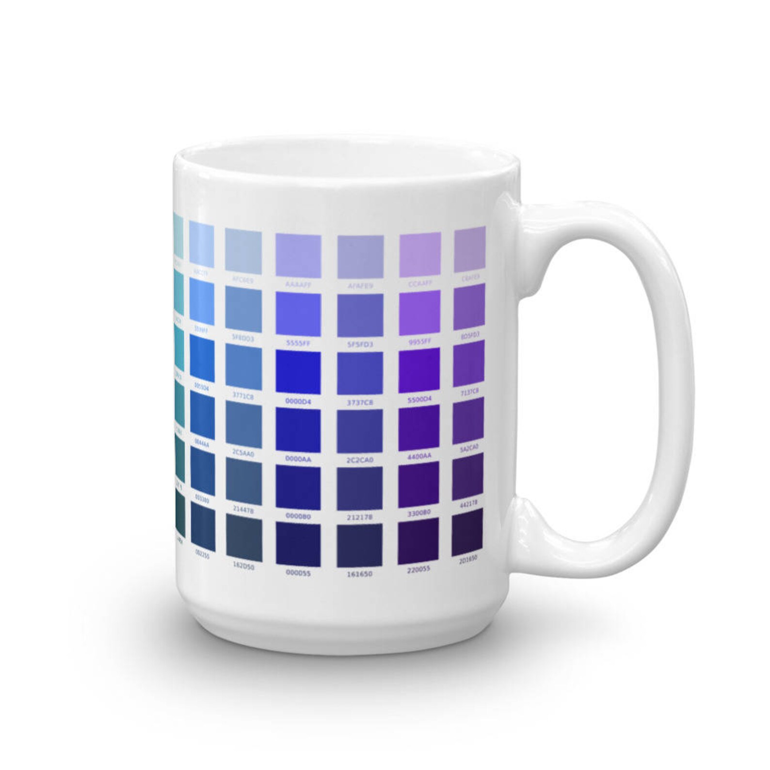 Gradient Mug Cool Colors Hex Codes RGB Graphic Design | Etsy