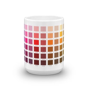 Gradient Mug, Warm Colors, Hex Codes, RGB, Graphic Design, Color ...