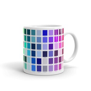 Colorful Mug, Hex Codes, RGB, Graphic Design, Gradient, Color Swatches ...