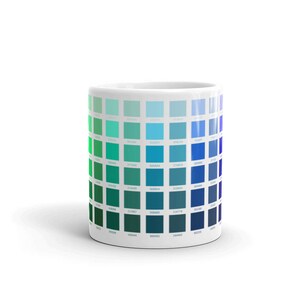 Gradient Mug, Cool Colors, Hex Codes, RGB, Graphic Design, Color ...