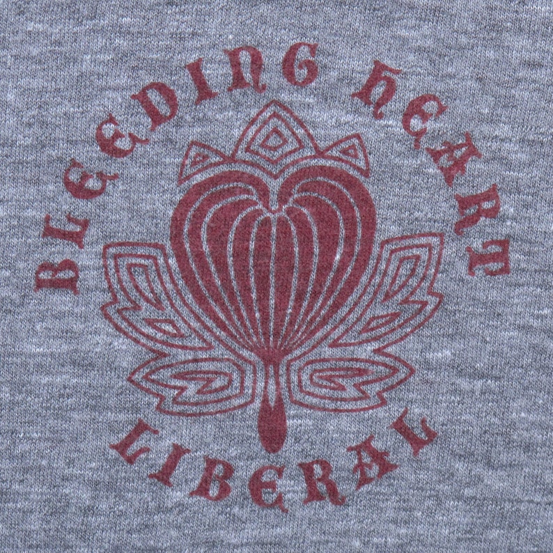 Men's Graphic T-shirt Bleeding Heart Liberal Gift for - Etsy