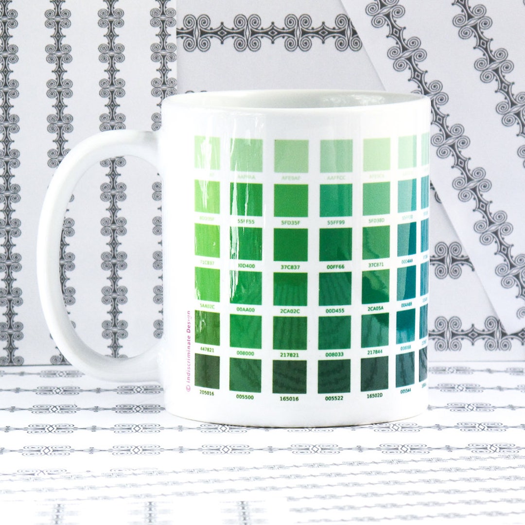 Gradient Mug Cool Colors Hex Codes RGB Graphic Design - Etsy