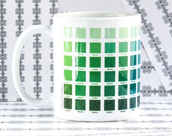 Colorful Mug Hex Codes RGB Graphic Design Gradient Color | Etsy
