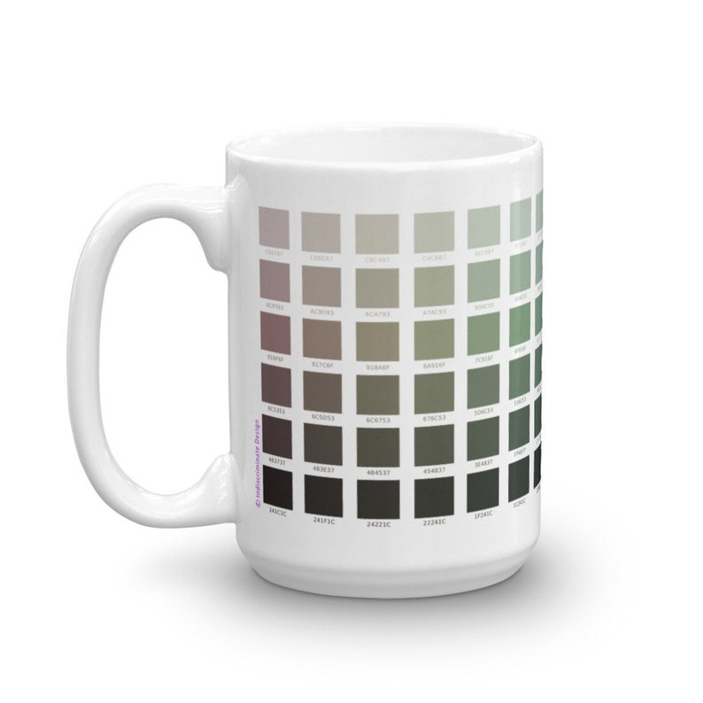 Gradient Mug Muted Colors Hex Codes RGB Graphic Design - Etsy
