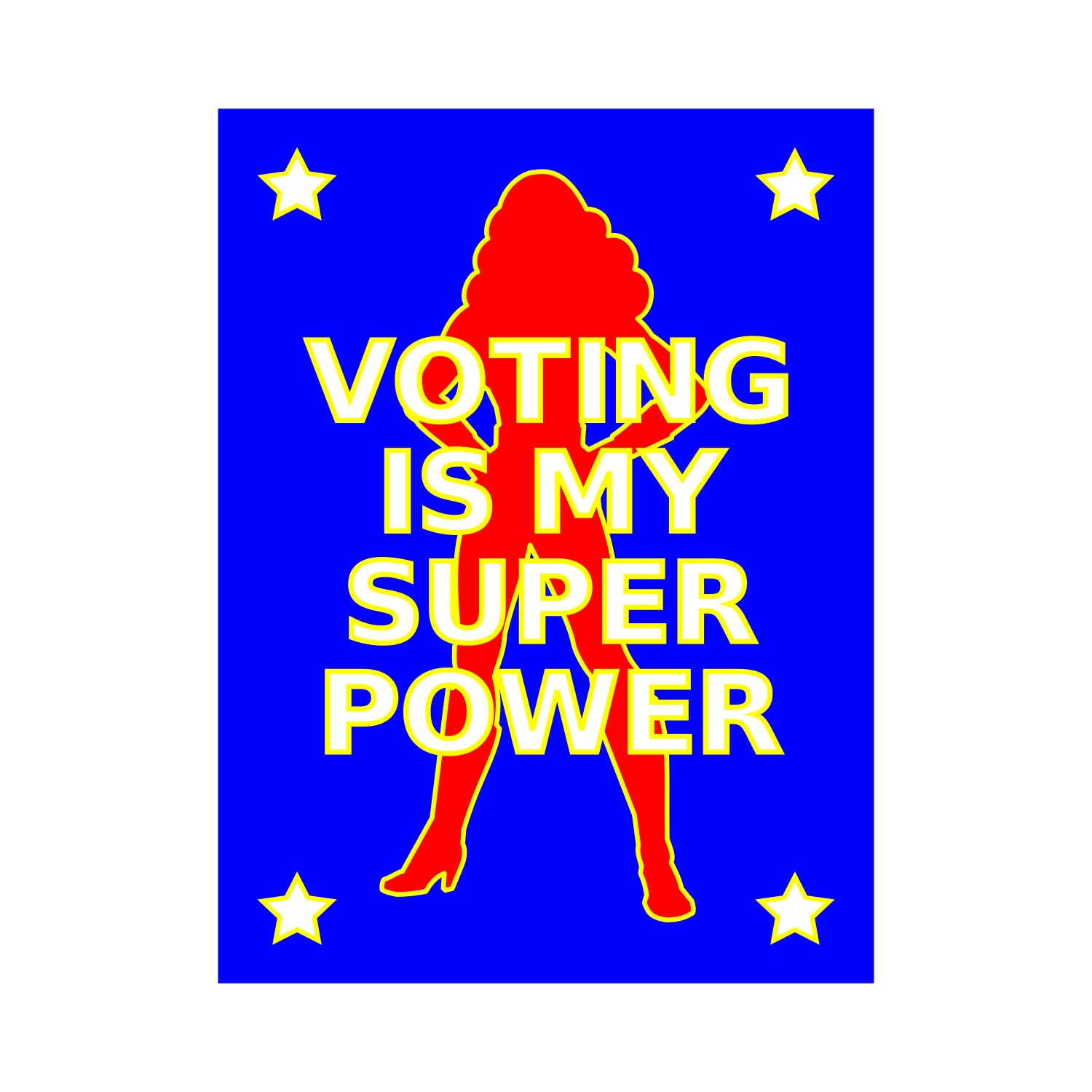 Printable Sign, Voting is My Superpower, Reproductive Rights, Women's ...