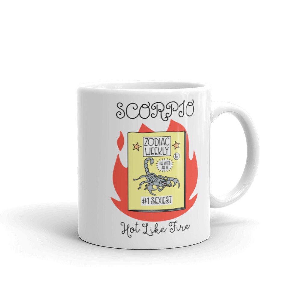 Scorpio Mug, Signs of the Zodiac, Astrology, Funny, Cute, October ...